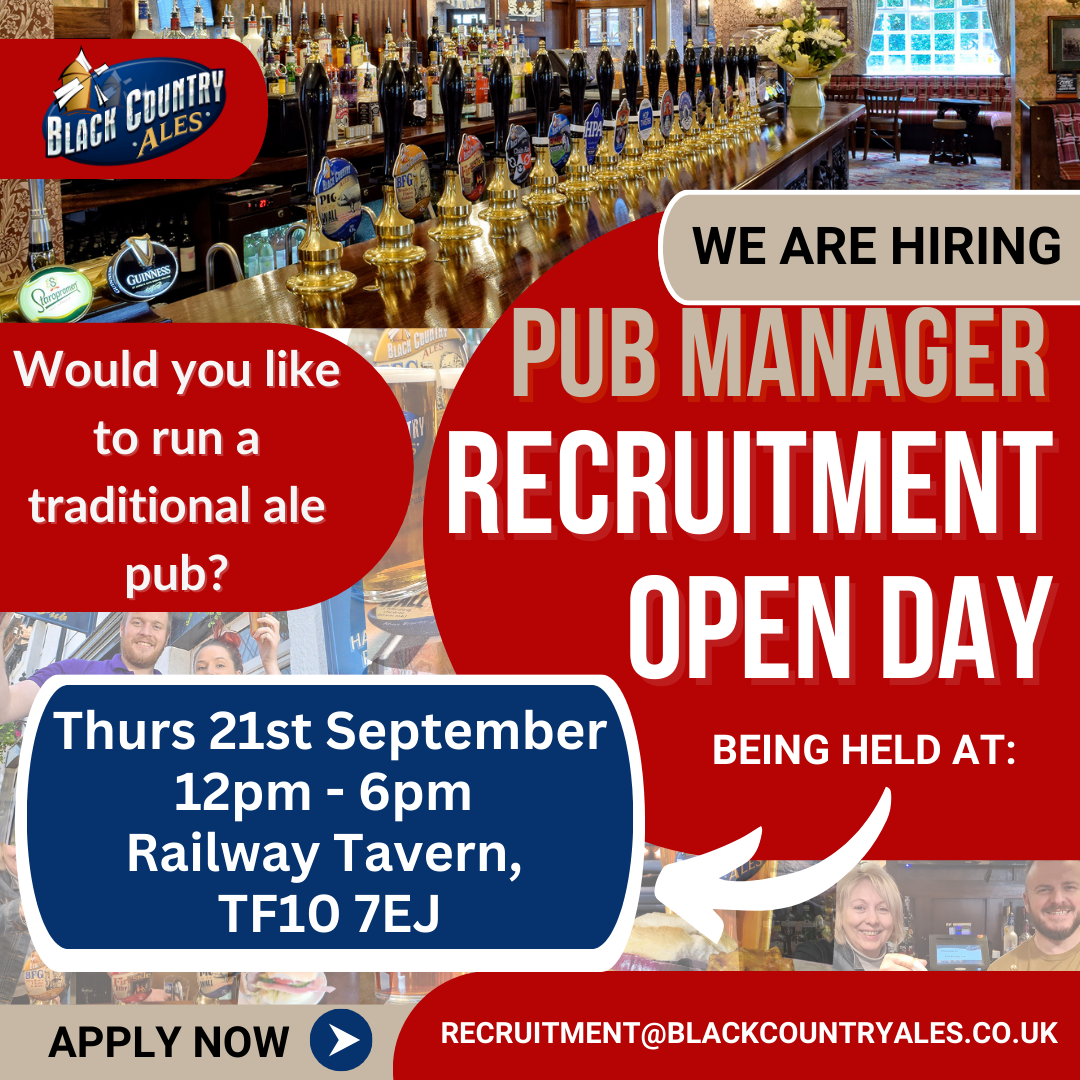 Pub Manager - Recruitment Open Day, Newport | Black Country Ales
